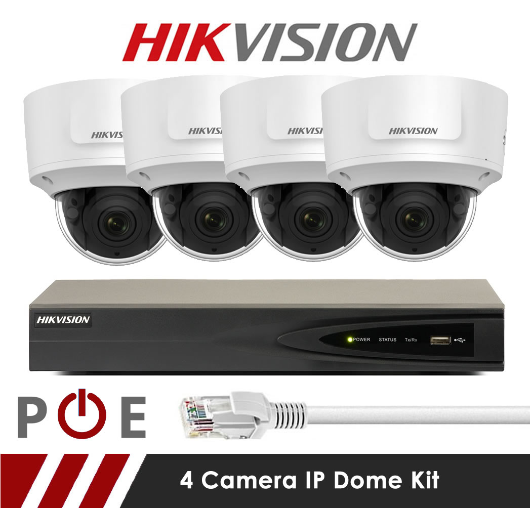 Mie Cctv 4 Camera Hikvision Cctv Kit With 5mp Anti Vandal Motorized