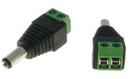 MIE CCTV: Easy Fit Male 5.5mm x 2.1mm DC Power Connector adaptor